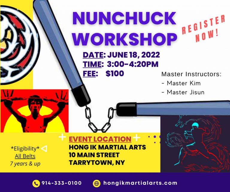 NUNCHUCKS WORKSHOP! – Hong Ik Martial Arts